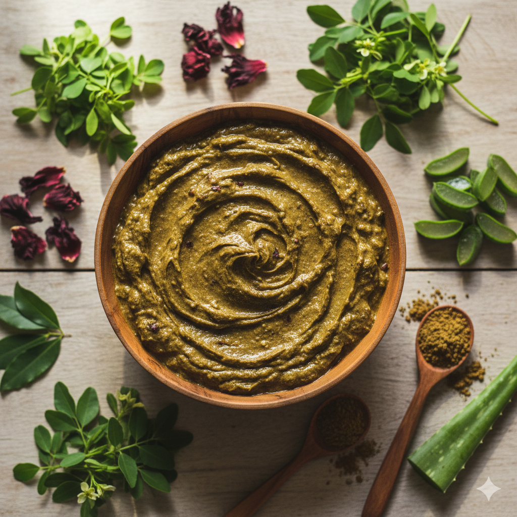 DIY Herbal Hair Mask for Strong, Shiny Hair | Easy Guide